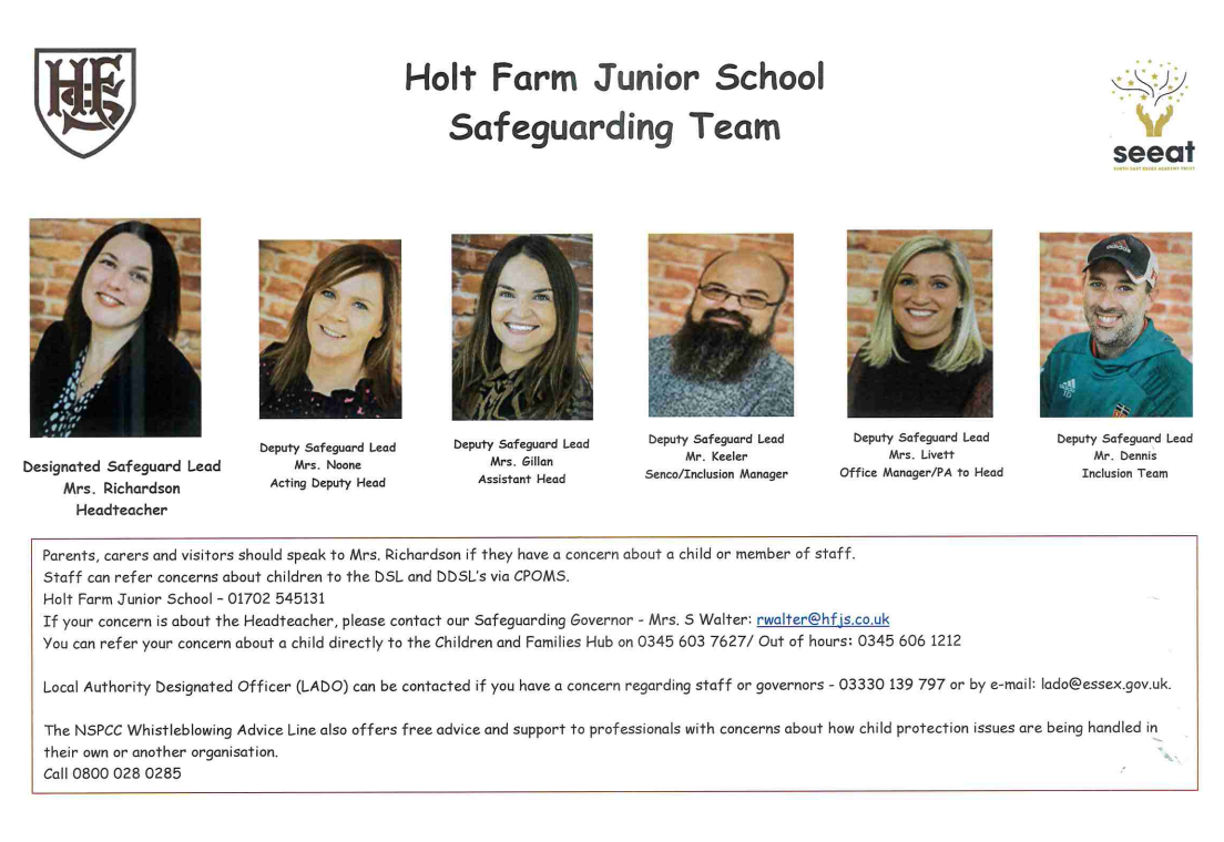 Holt Farm Junior School - Safeguarding